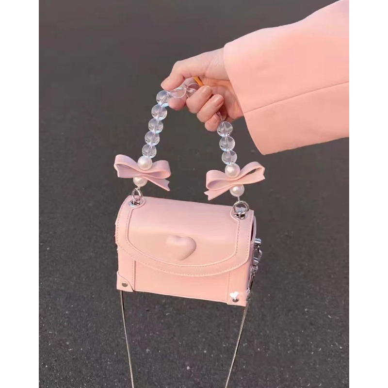 Jual Tas Selempang Kulit Wanita Tas Kecil Cewek Rantai Slingbag GT 135 ...