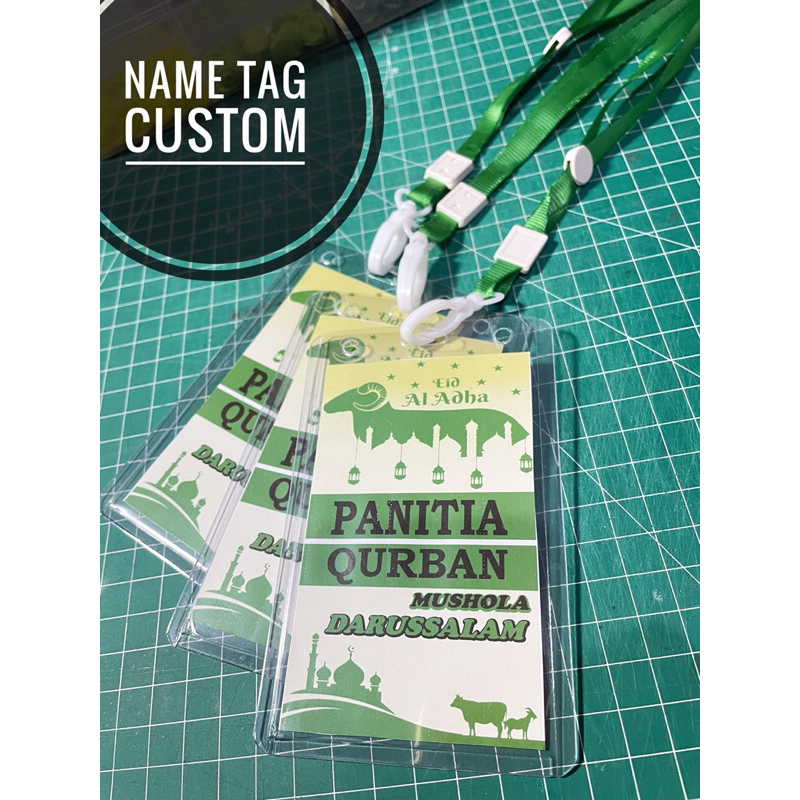 Jual Name Tag Panitia Kemerdekaan Qurban Idul Adha Custom Id Card Tanda ...