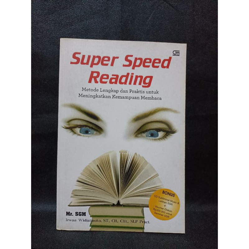 Jual BUKU ORIGINAL SUPER SPEED READING-MR.SGM IRWAN WIDIATMOKO ...