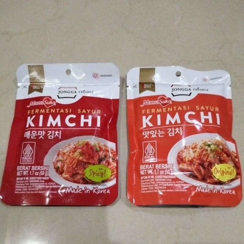 Jual Mama Suka Kimchi Fermentasi Sayur Jongga 100% Original Made In ...