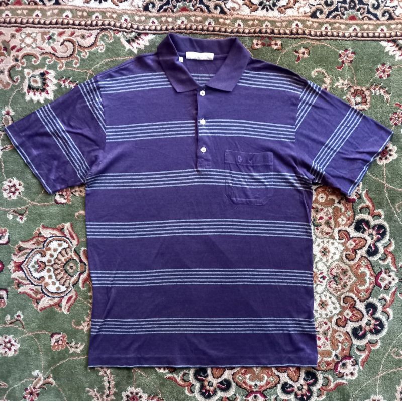 Jual Vintage Christian Dior Monsieur Polo Shirt Salur | Shopee Indonesia