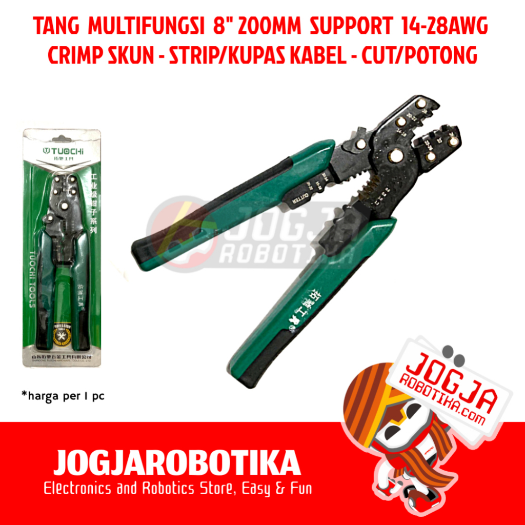 Jual Tang Multifungsi Crimping Sekun Skun Potong Pengupas Kabel ...