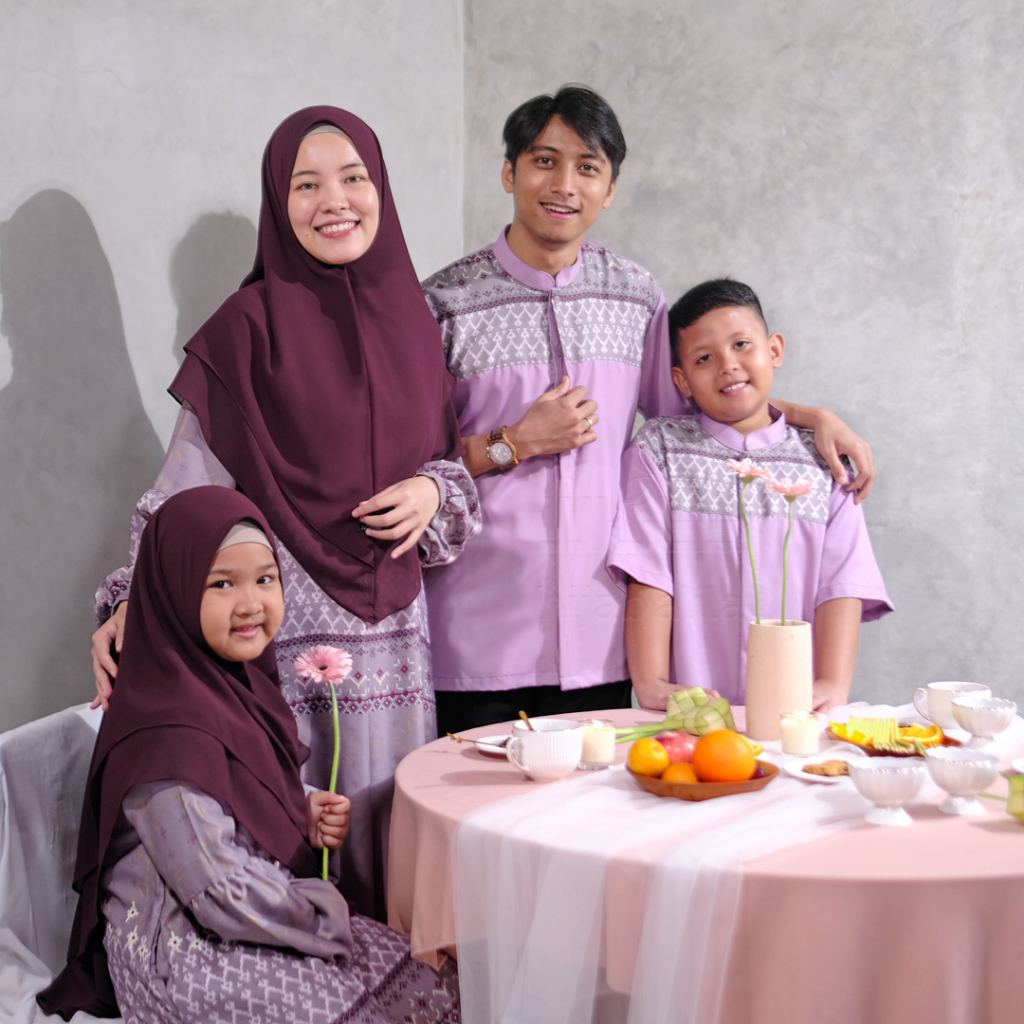 Jual GAMIS DAN KOKO TUPAT RAYA HIJABALILA COUPLE FAMILY BAJU LEBARAN ...