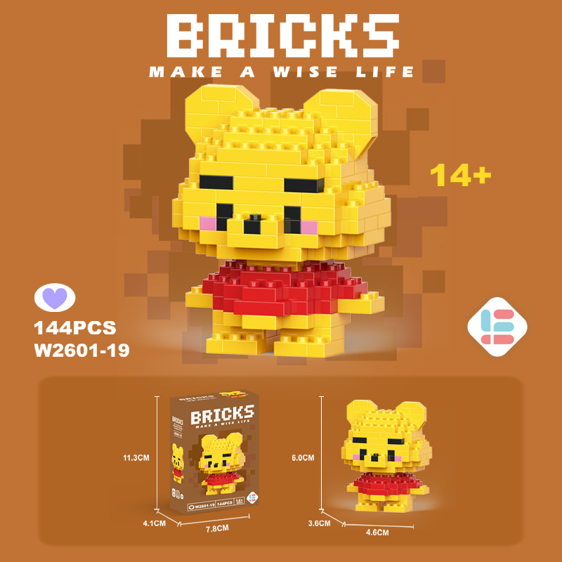 Jual Block Toys Mainan Balok Susun Disney Nano Block Bricks Mini ...