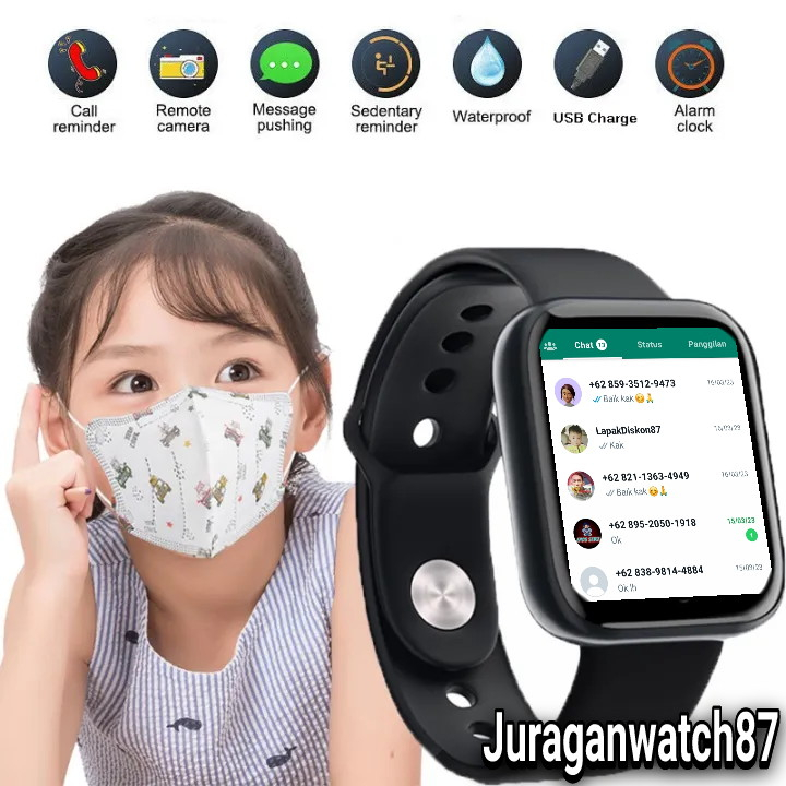 Jual Jam Tangan Hp Pintar Android Smartwatch Pro U9 DZ09 Y68 116Plus ...