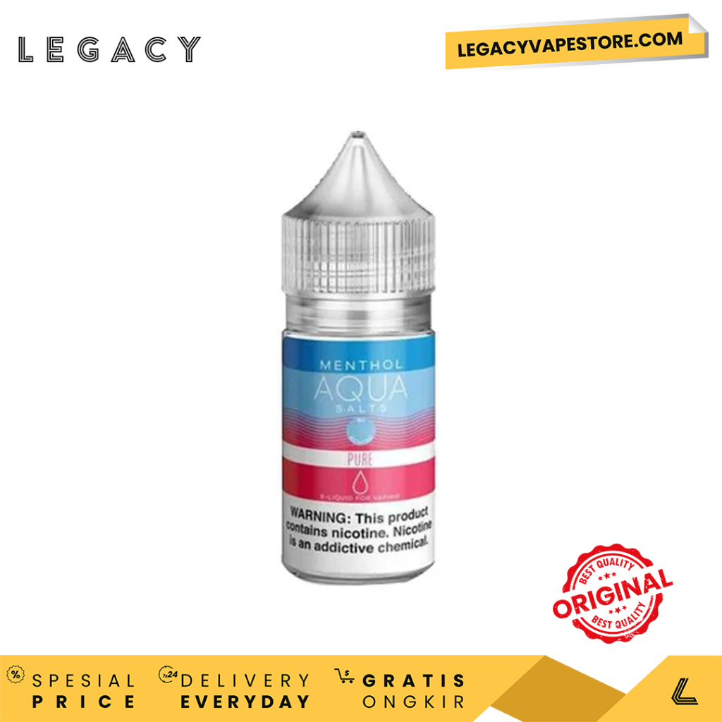 Jual Liquid Aqua Pure ICE USA SALT ORIGINAL & ICE - 30ML | Shopee Indonesia