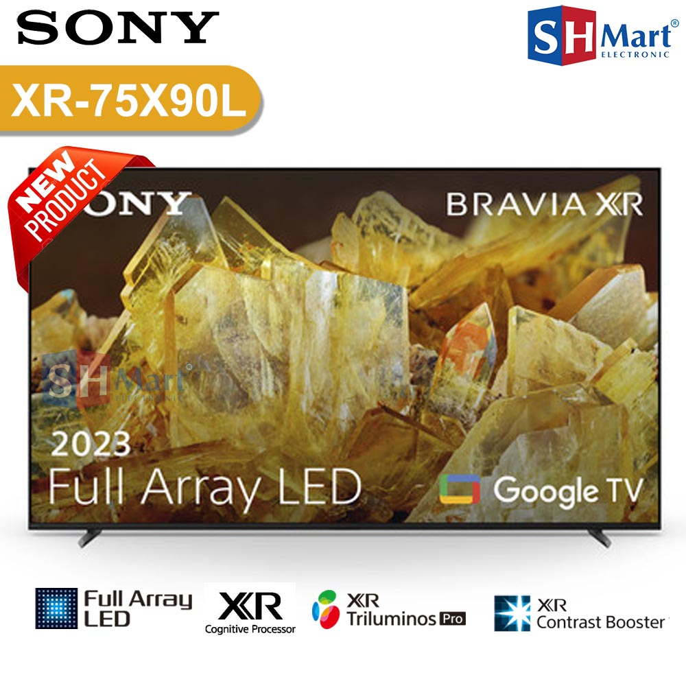 Jual TV SONY BRAVIA 75 INCH XR-75X90L ANDROID TV 4K HDR GOOGLE TV FULL ARRAY 75X90L NEW 2023 ...