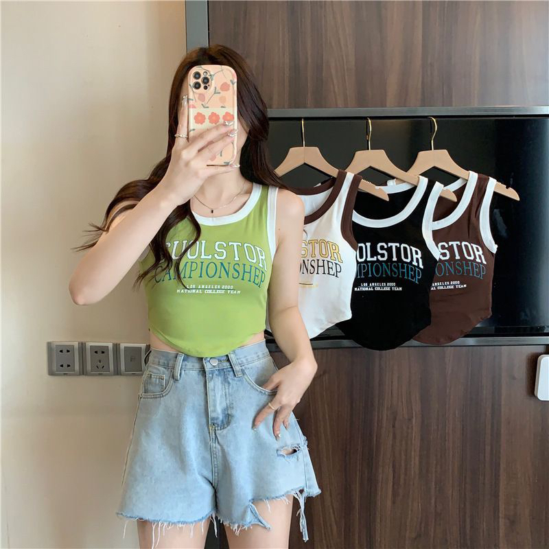 Jual Tanktop Atasan Wanita (Suolstor T132) Tank top Crop top Cup Bra ...