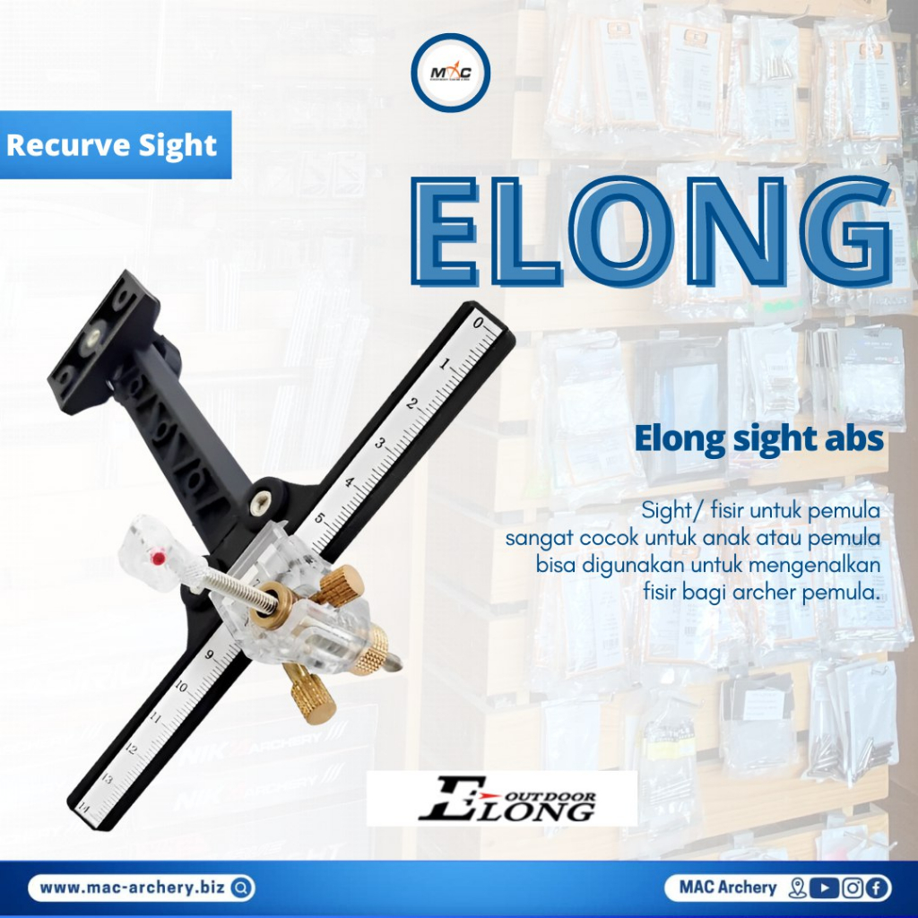 Jual sight elong abs/sight busur panah panahan merk elong original ...