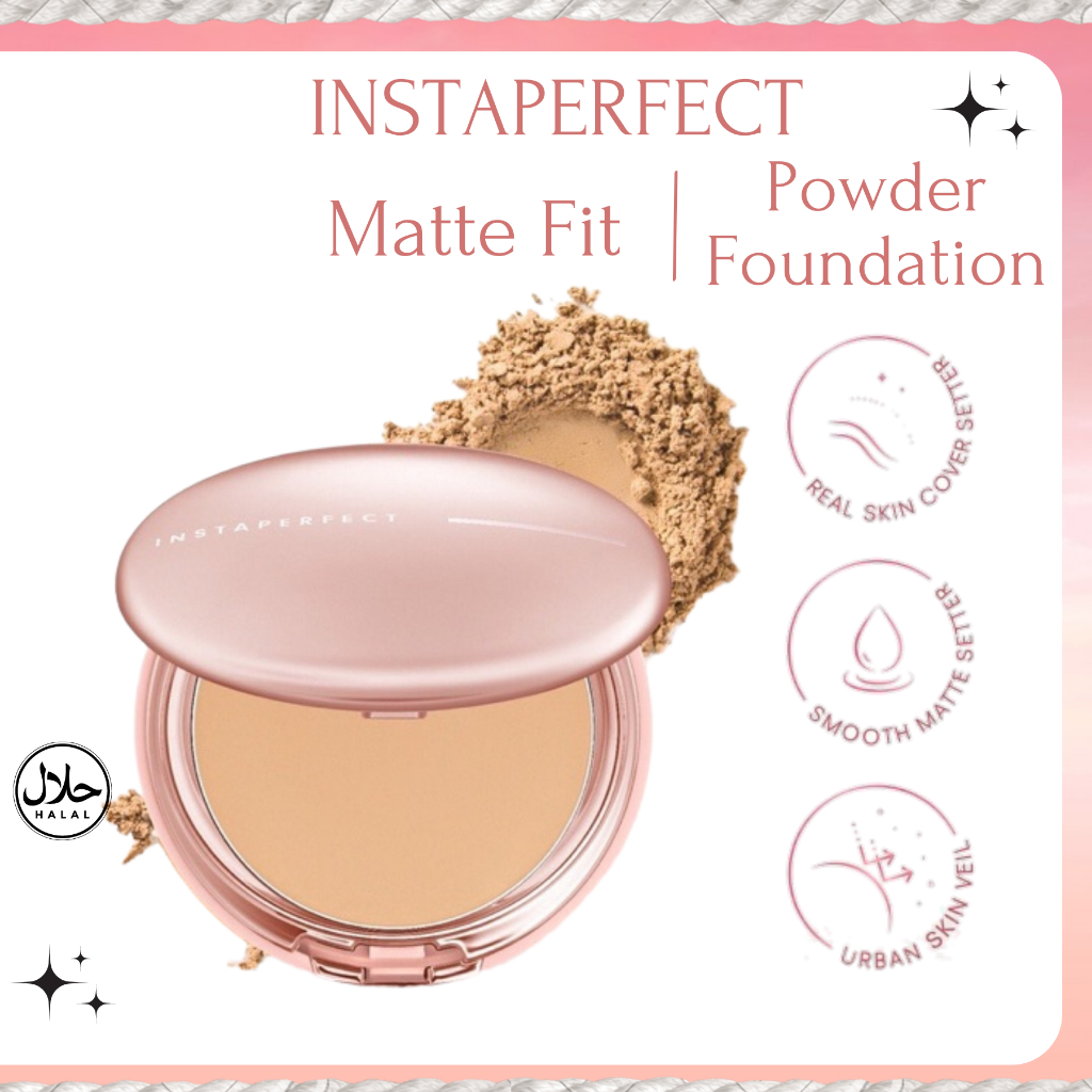 Jual Wardah Instaperfect Matte Fit Powder Foundation 13g | Bedak SPF 20 ...
