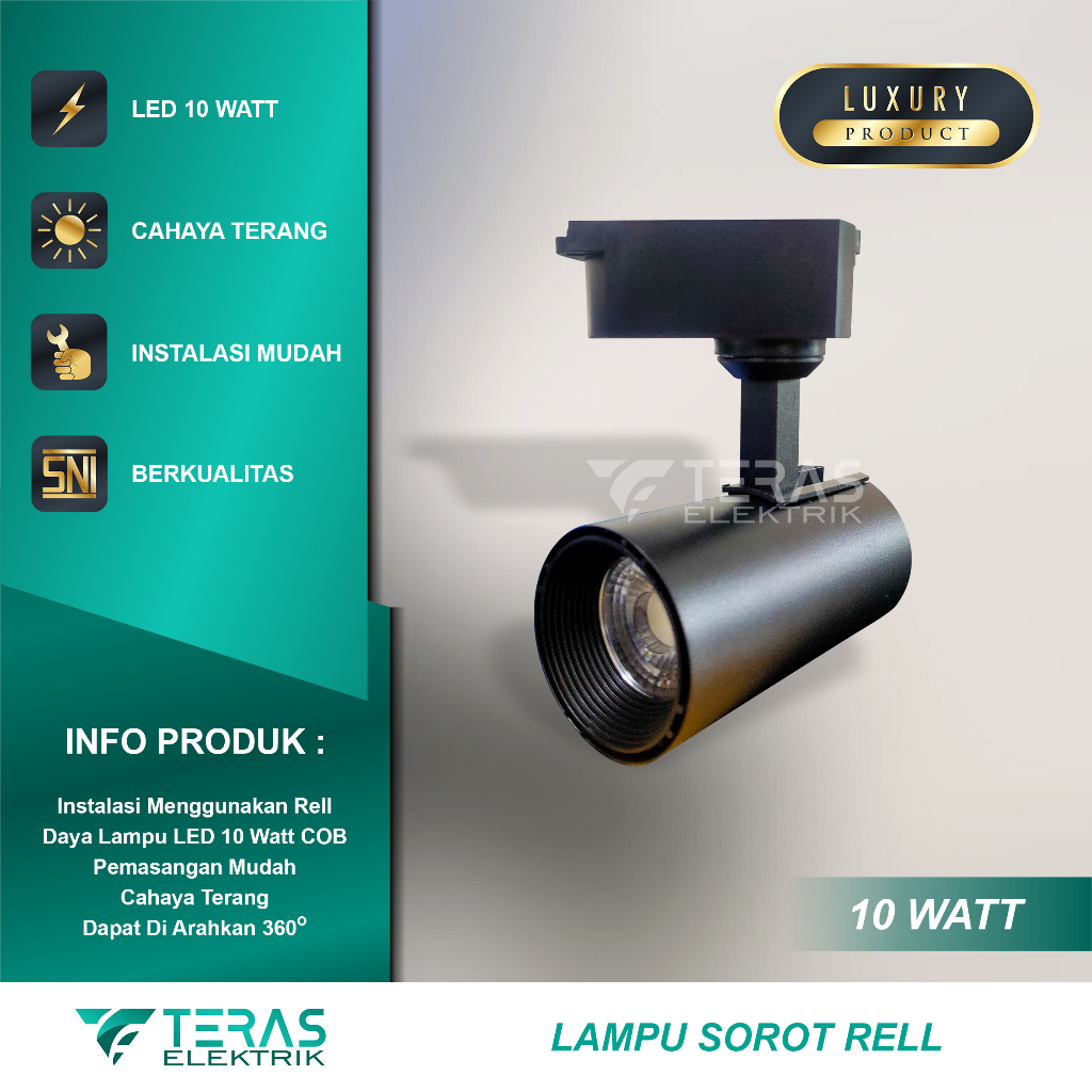 Jual Lampu sorot LED rel track light 10w Spotlight 10 Watt | Shopee ...
