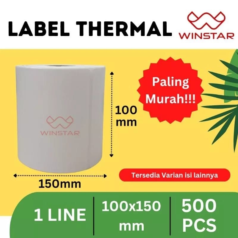 Jual STIKER PRINTER ROLL THERMAL RESI | Kertas label thermal 100x150 ...
