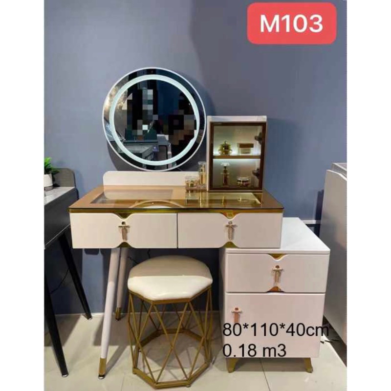 Jual Meja rias minimalis lampu sensor makassar | Shopee Indonesia