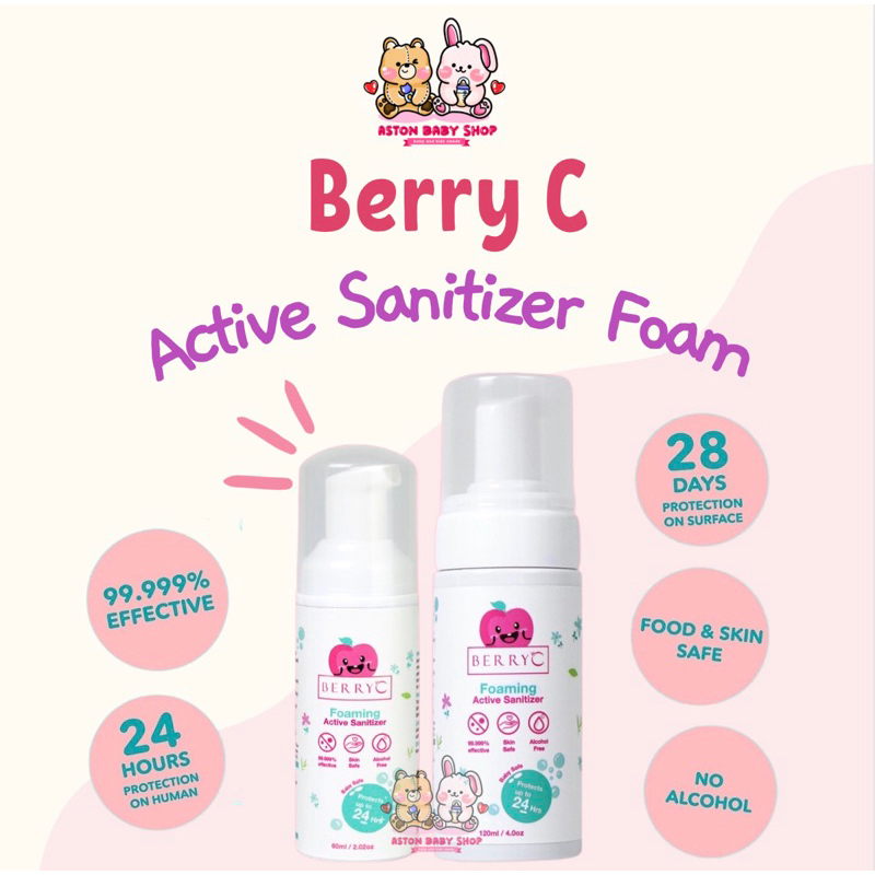 Jual BerryC Berry C Active Sanitizer Foam 60 ml / 120 ml Berry C Foam ...