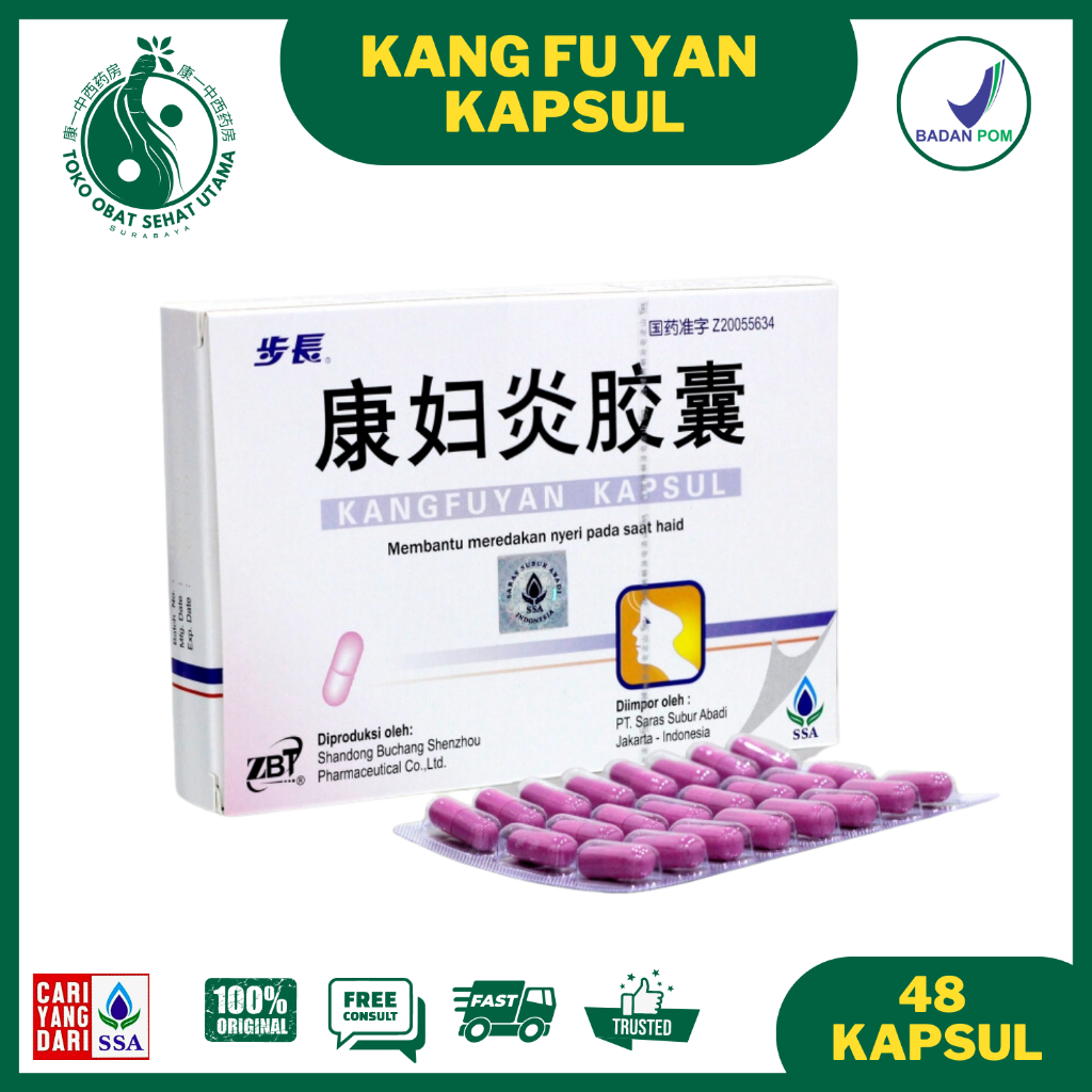 Jual [TERMURAH] BUCHANG KANGFUYAN JIAONANG / OBAT KEPUTIHAN NYERI HAID / BU CHANG KANG FU YAN ...