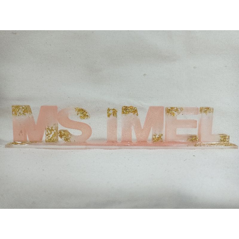 Jual Luminarie Custom Display Name - Pajangan Nama Resin - Resin Art ...