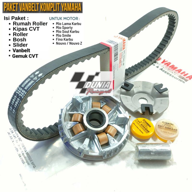 Jual Paket Rumah Roller Vanbelt Mio Sporty Mio Smile Mio Soul Karbu Fino Karbu Nouvo 5TL ...