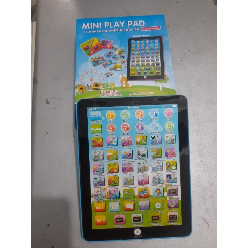 Jual Mainan Anak MAINAN IPAD MINI Playpad Mini 2 Bahasa Ipad Mini ...