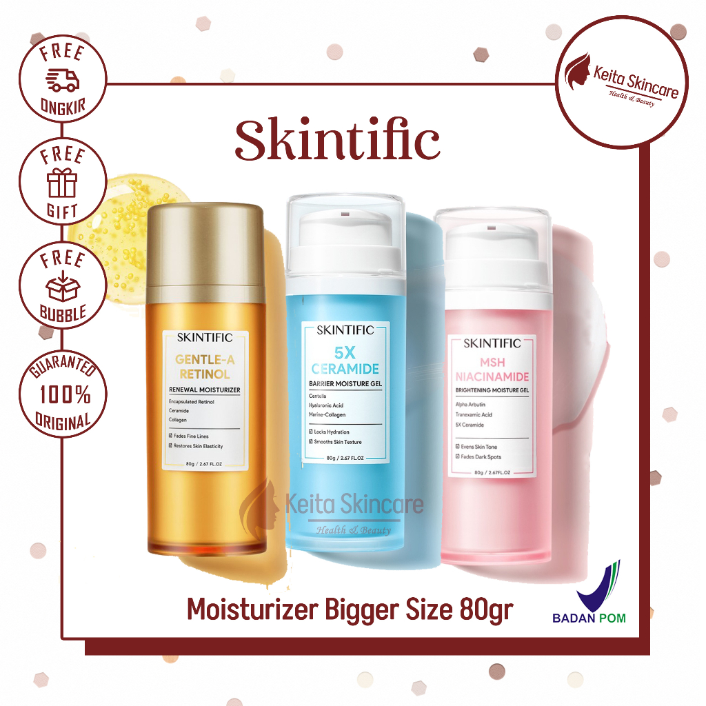 Jual SKINTIFIC Moisturizer Gentle A Retinol 80Gr | SKINTIFIC 5X ...