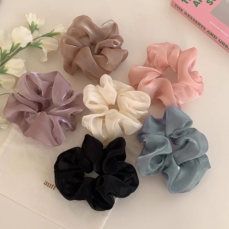 Jual [ BLCKSWANS ] ACC RAMBUT SCRUNCHIE TILE ORGANZA REGULAR IKAT ...