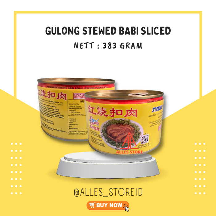 Jual Gulong Daging Babi /Stewed Pork Slice/Babi Hong/Babi Sliced 383 gr ...