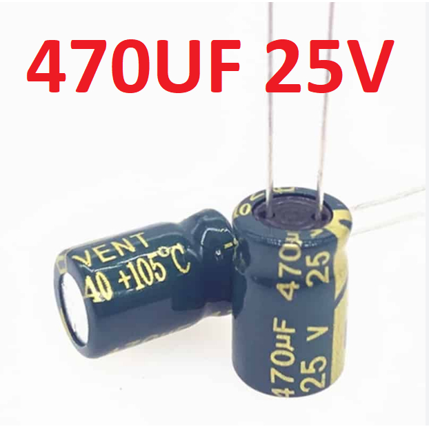 Jual Kapasitor Capacitor ELCO Polar 470uf 25v 470 uf 25 V 470 mikro 25 ...