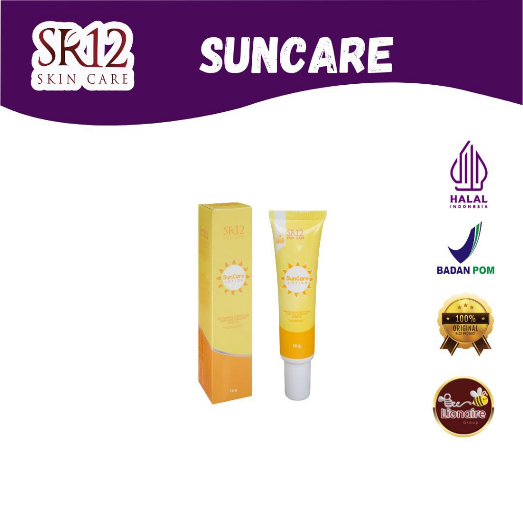 Jual SUNCARE LOTION SR12 DENGAN SPF 25++ BPOM PELINDUNG EFEK NEGATIF SINAR UV PELEMBAB WAJAH ...