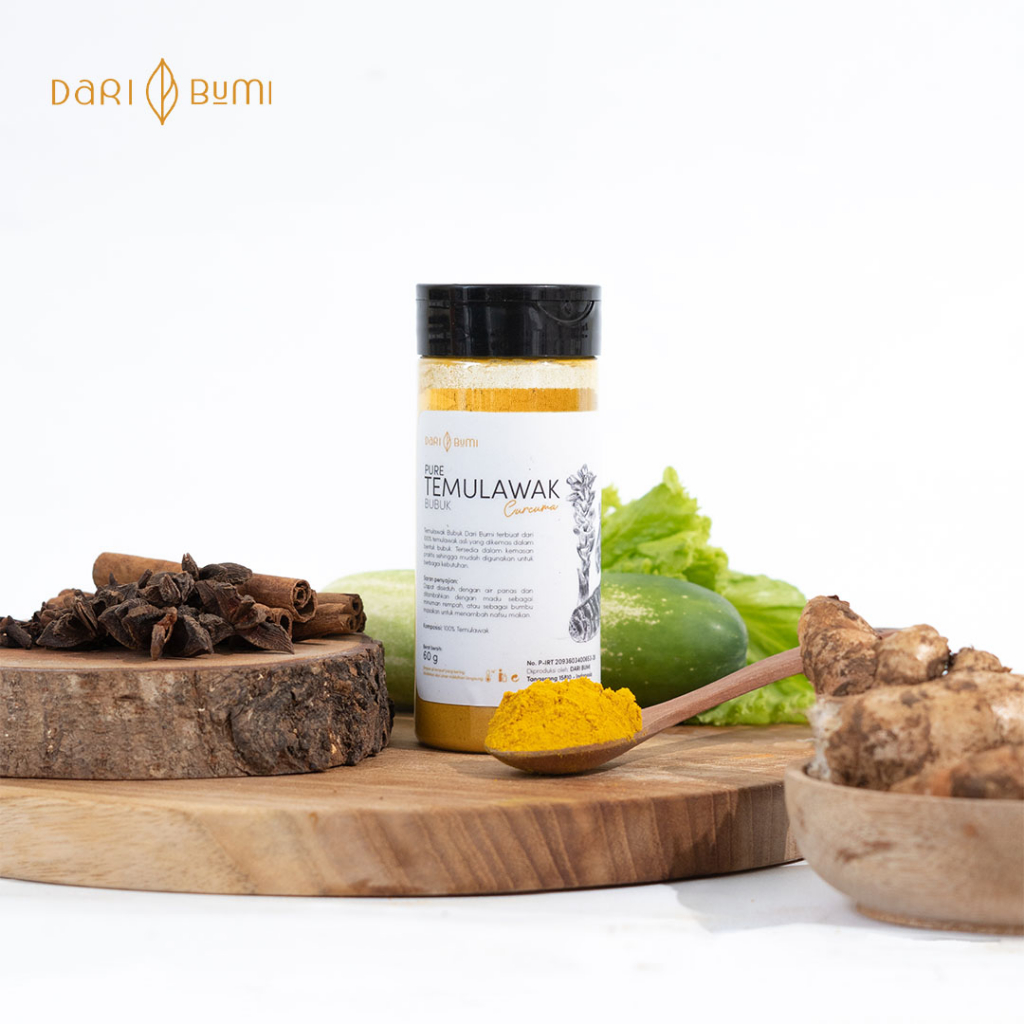 Jual Dari Bumi Temulawak Bubuk 60 Gr Premium Curcuma Powder | Shopee ...