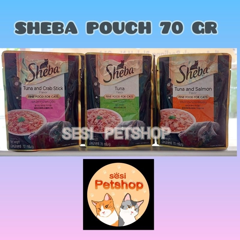 Jual SHEBA POUCH 70 GR WETFOOD ADULT & KITTEN (MAKANAN BASAH KUCING ...