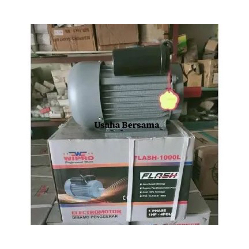 Jual Dinamo Motor Penggerak 1Hp 2P 2850Rpm WIPRO - Dinamo Elektro Motor WIPRO 1 Hp 2P 1 Phase ...