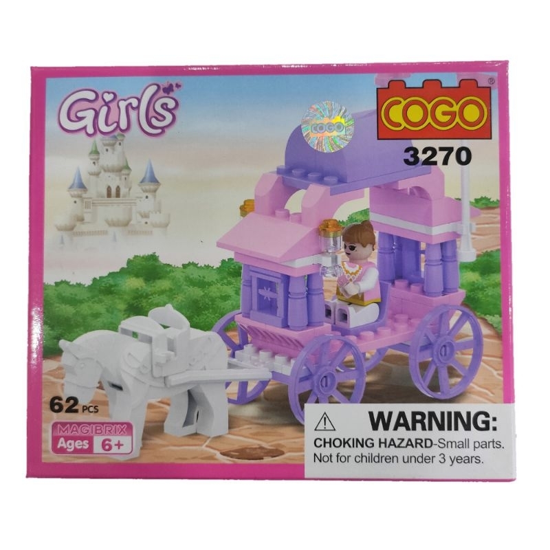 Jual Edukasi brick lego princess kereta kuda cogo girls 3270 | Shopee ...