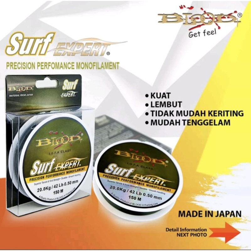 Jual SENAR BLOOD SURF EXPERT IGFA TOURNAMENT CLASS | Shopee Indonesia