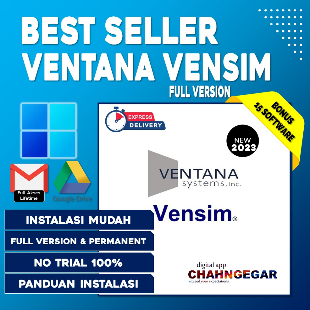 Jual Ventana Vensim PLE 7.3.5 + DSS Full Version Software Simulasi Dinamis | Shopee Indonesia