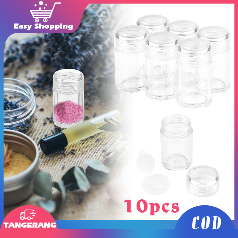 Jual 10pcs 10ml Botol Kosong Dengan Tutup Putar Untuk Bedak Tabur Loose ...