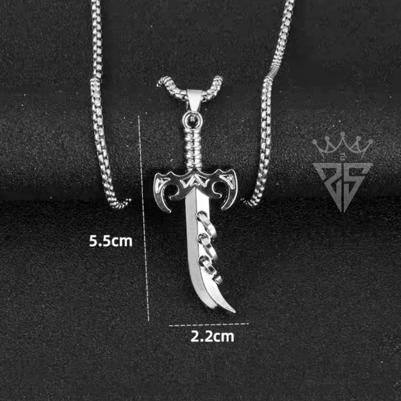 Jual KALUNG TITANIUM LIONTIN PEDANG RING ANTI KARAT PRIA WANITA ...