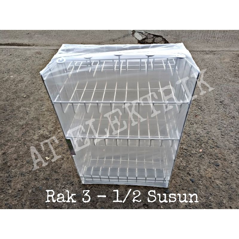 Jual Rak Gelas / Piring Ukuran 3 - 1/2 Susun Gantungan Gelas Persegi ...