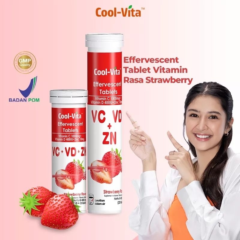 Jual Coolvita effervescent multivitamin rasa tropical 1 tube merah isi ...