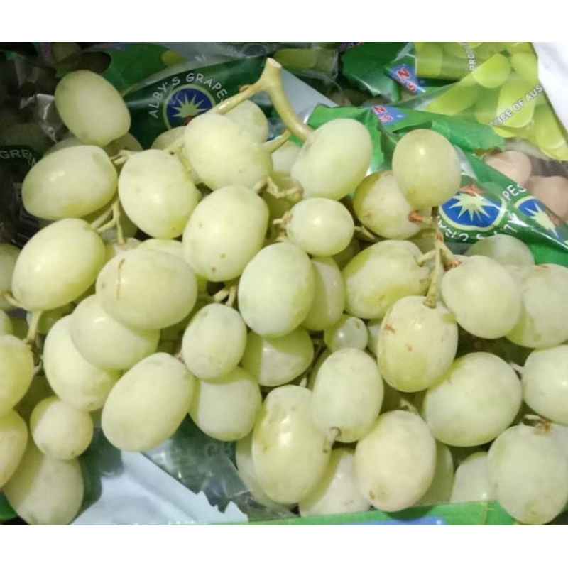 Jual Anggur green sweet sugar crisp seedless - manis garing tanpa biji ...