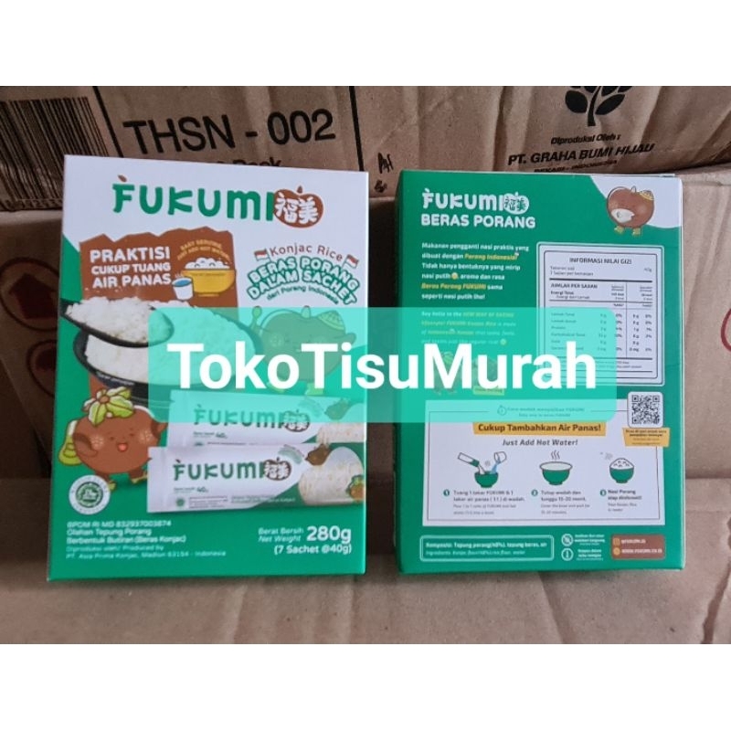 Jual Fukumi Beras Porang Box isi 7 sachet Konjac Rice Diet | Shopee ...