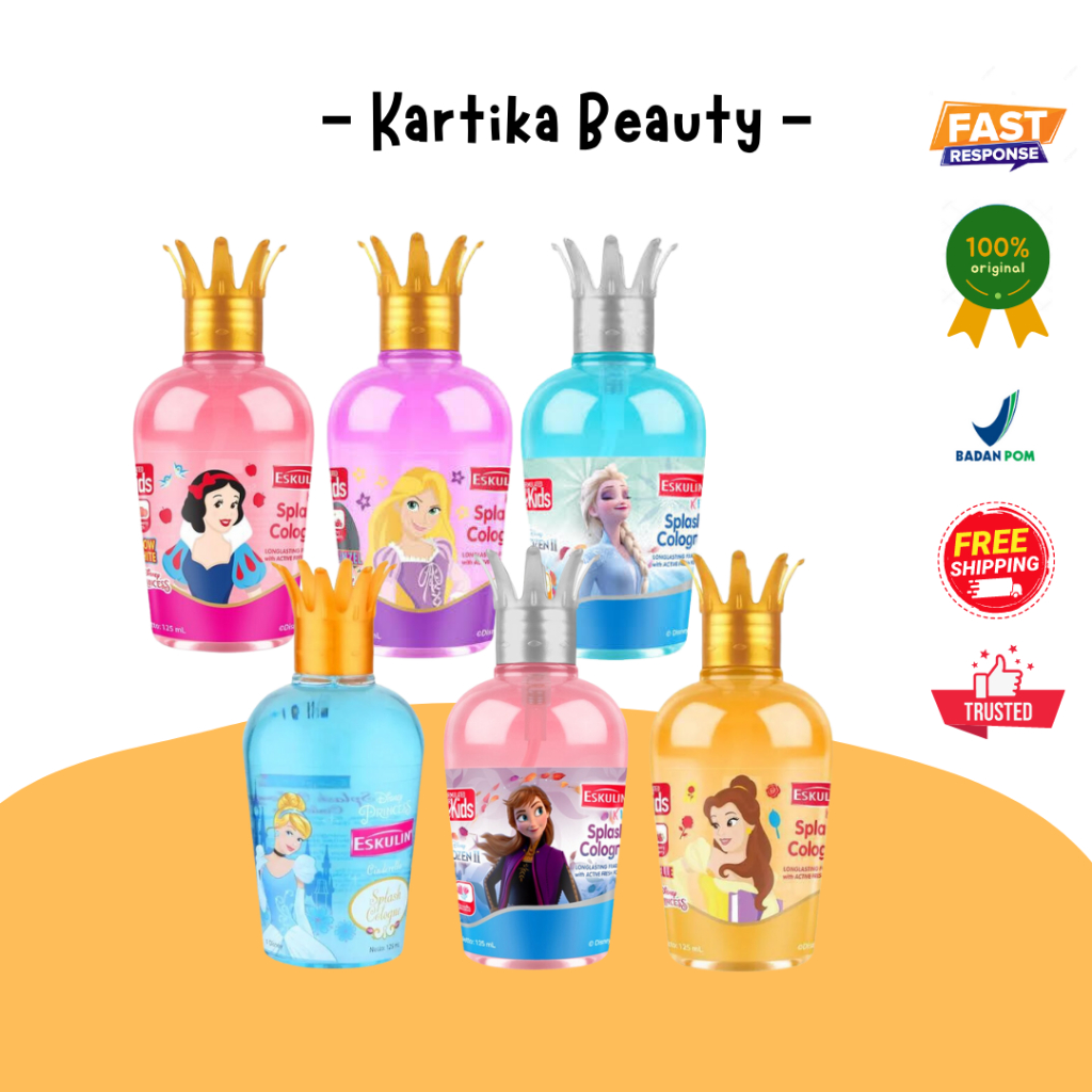 Jual ESKULIN KIDS SPLASH COLOGNE PARFUM ANAK TUANG TUTUP MAHKOTA PUTRI ...