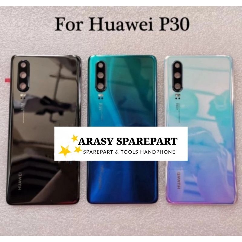 Jual Back Door Casing Cover Backdoor Huawei P30 Dengan kaca kamera ...