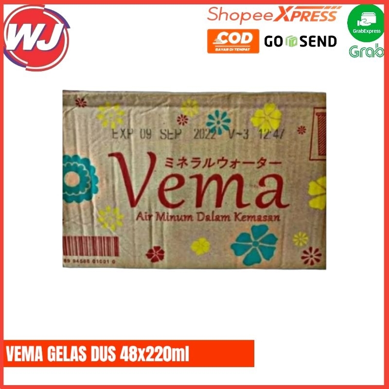 Jual VEMA GELAS DUS 48X220ml | Shopee Indonesia