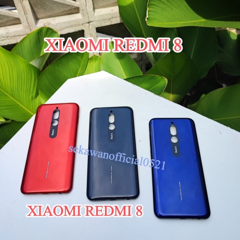 Jual BACKDOOR XIAOMI REDMI 8 Tutup Belakang | Fulset Tombol Volume dan ...