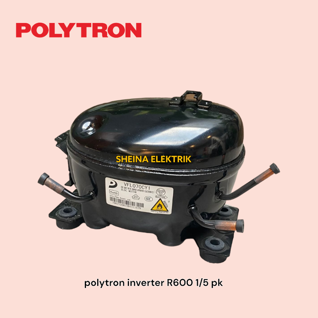 Jual KOMPRESOR KULKAS POLYTRON INVERTER R600 1/5 pk | Shopee Indonesia
