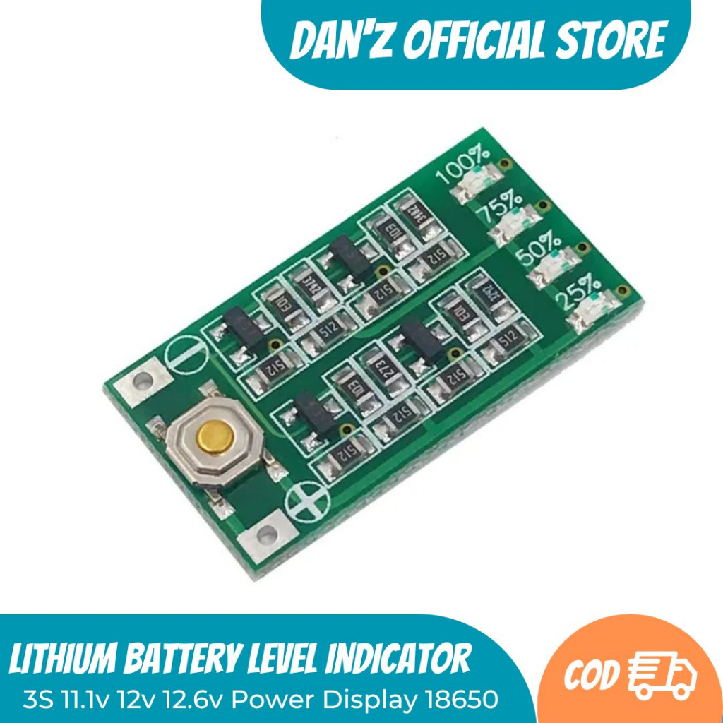 Jual Lithium Battery Level Indicator 3S 11.1v 12v 12.6v Power Display ...
