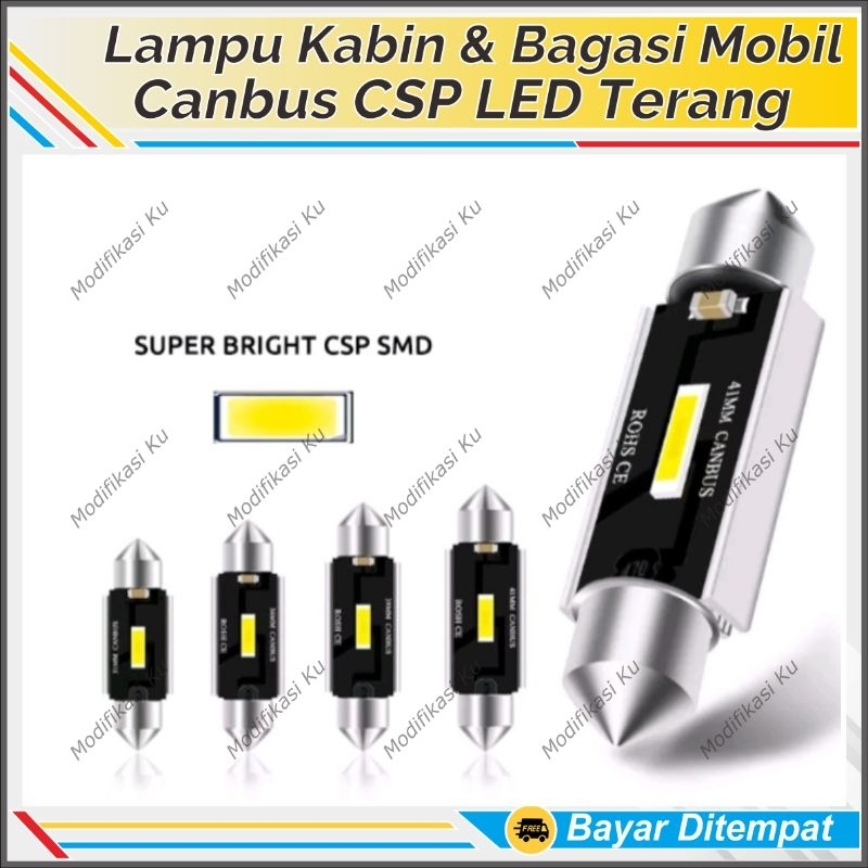 Jual LAMPU LED PLAFON KABIN MOBIL KAPSUL CSP SUPER TERANG 31 MM AVANZA ...