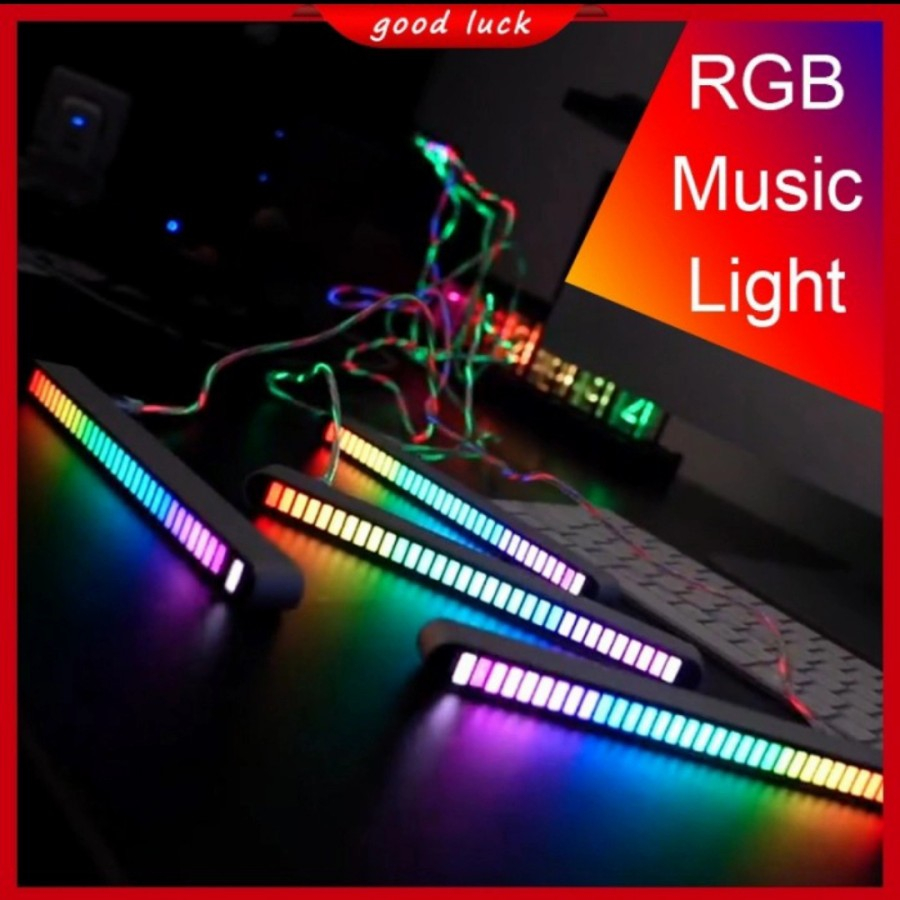 Jual Lampu led rgb bar strip spectrum audio indicator music sound ...