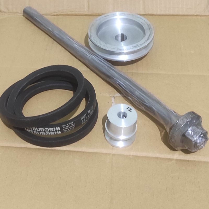 Jual Paket Shaft plus pulley serkel (Circular saw) 3/4 inch dan pulley ...