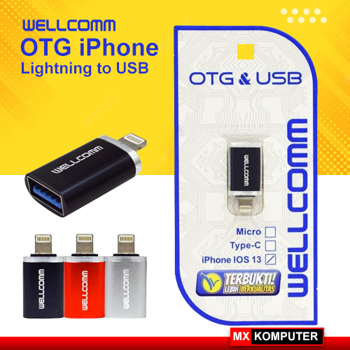 Jual OTG IPHONE On The Go iPhone Series Original Wellcomm Lightning for ...