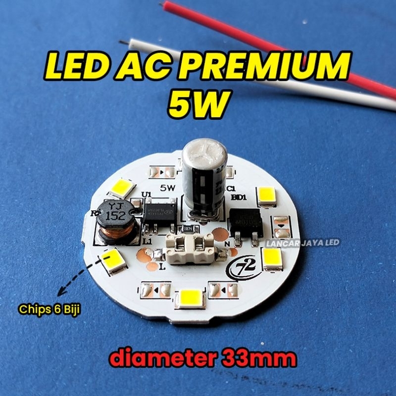 Jual PCB LED AC Premium 5watt | Shopee Indonesia